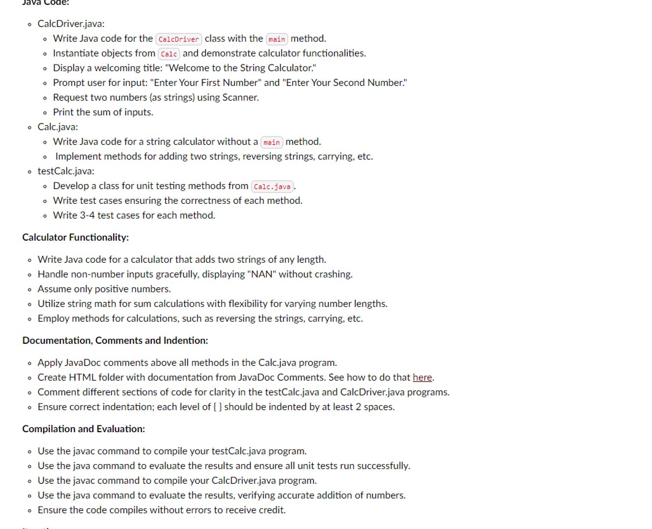 THIS IS IN JAVA. Please write a full code instead of | Chegg.com