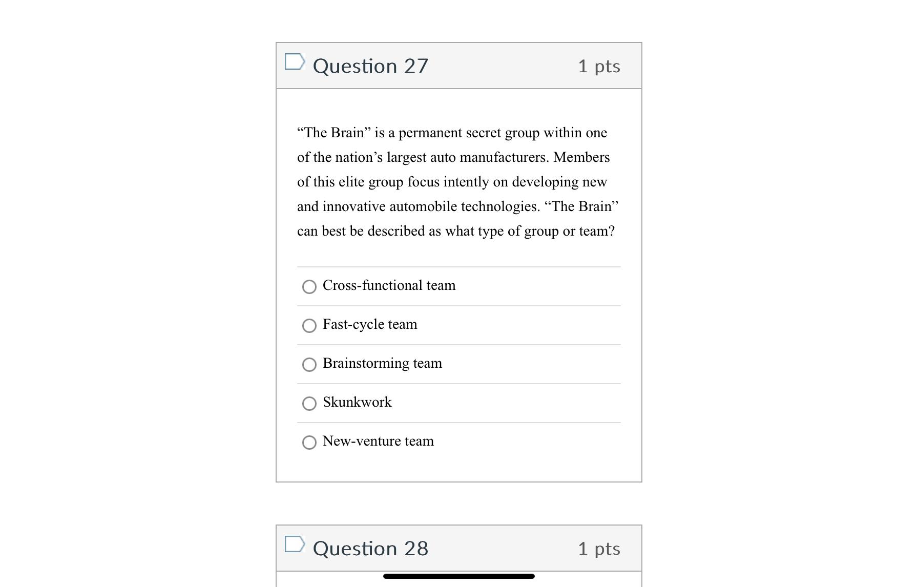 Solved Question 271 ﻿pts"The Brain" is a permanent secret | Chegg.com
