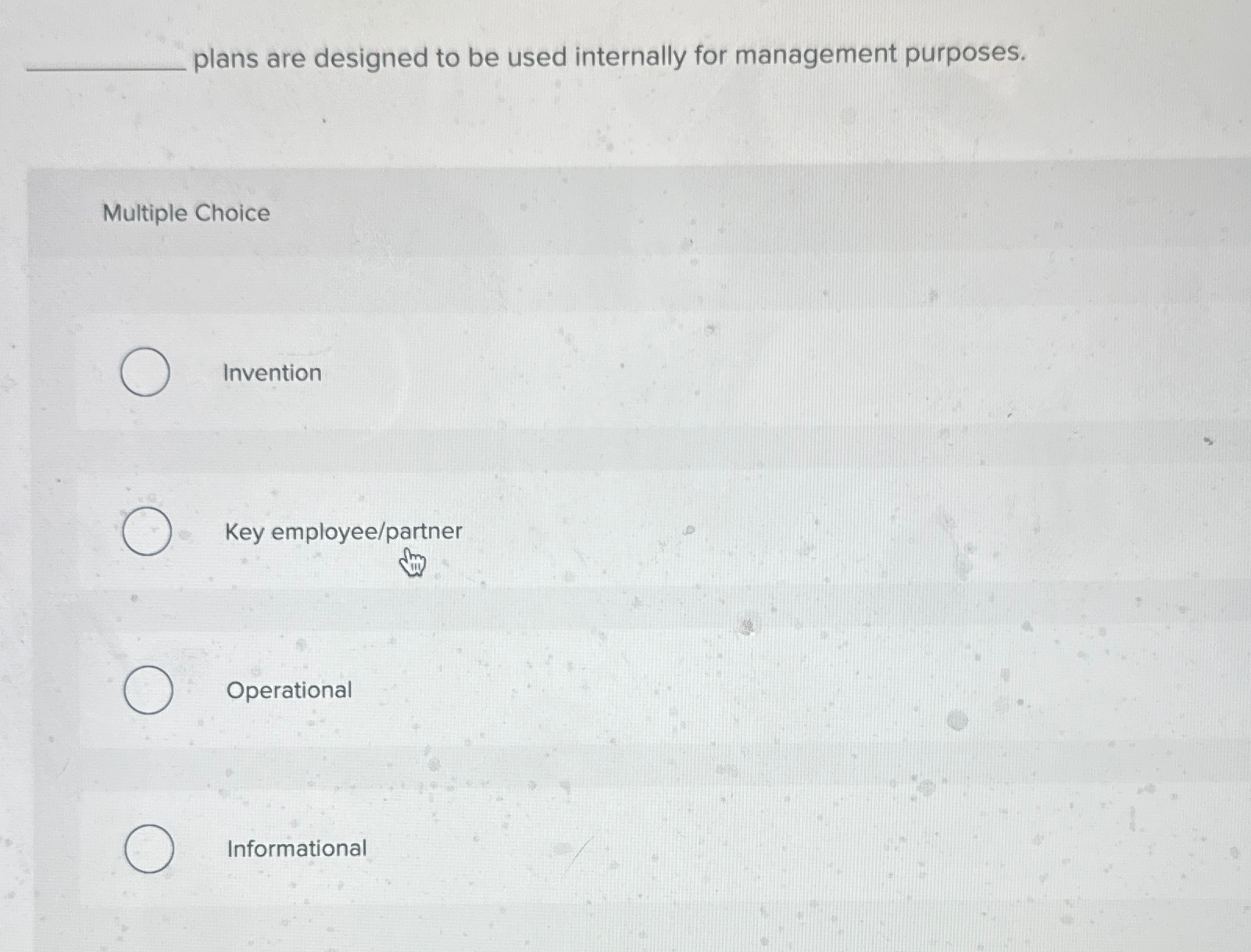 Solved plans are designed to be used internally for | Chegg.com