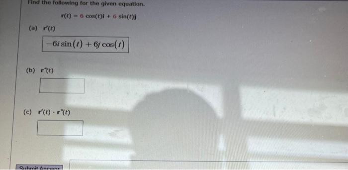 Solved Find the following for the given equation. | Chegg.com