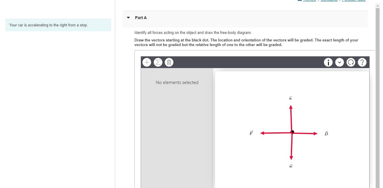 Solved Your car is accelerating to the right from a | Chegg.com