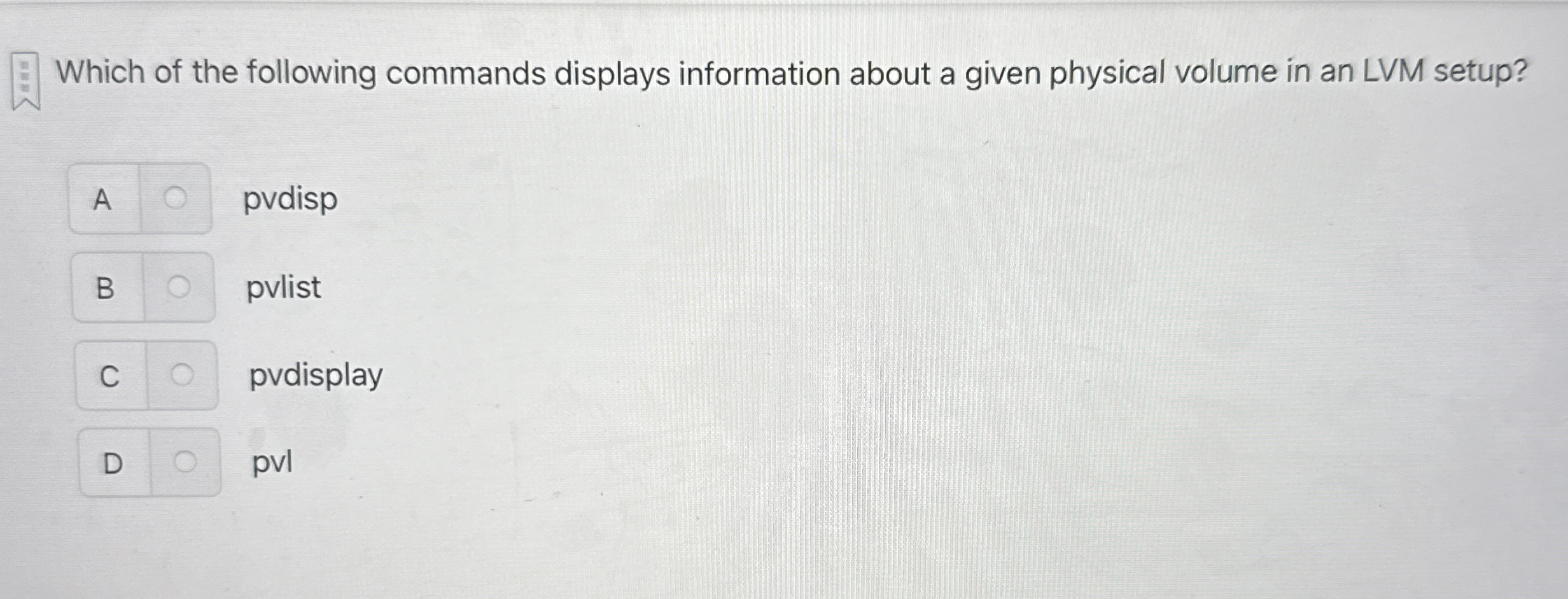 Solved Which of the following commands displays information | Chegg.com