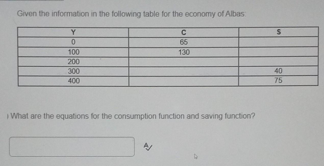 Solved Given the information in the following table for the | Chegg.com