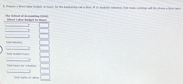 Solved The School of Accounting (SOA) at State University is | Chegg.com