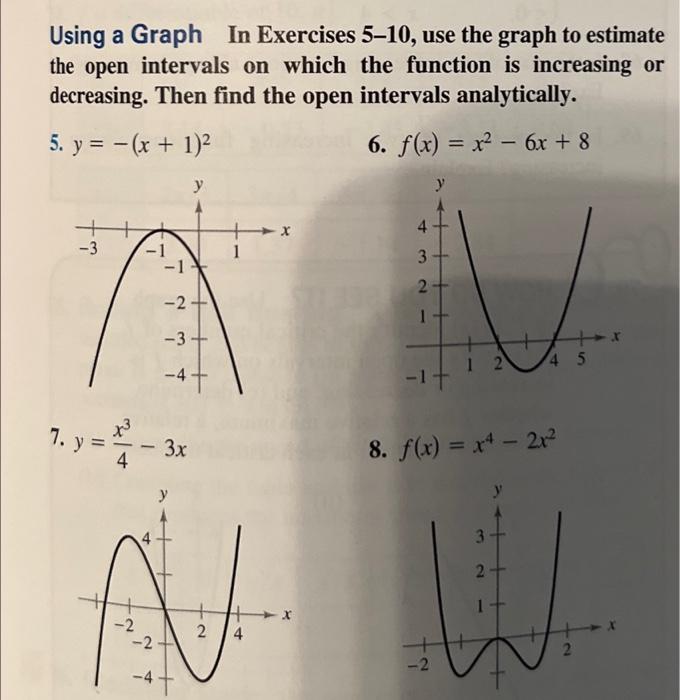 Solved Using a Graph In Exercises 5-10, use the graph to | Chegg.com