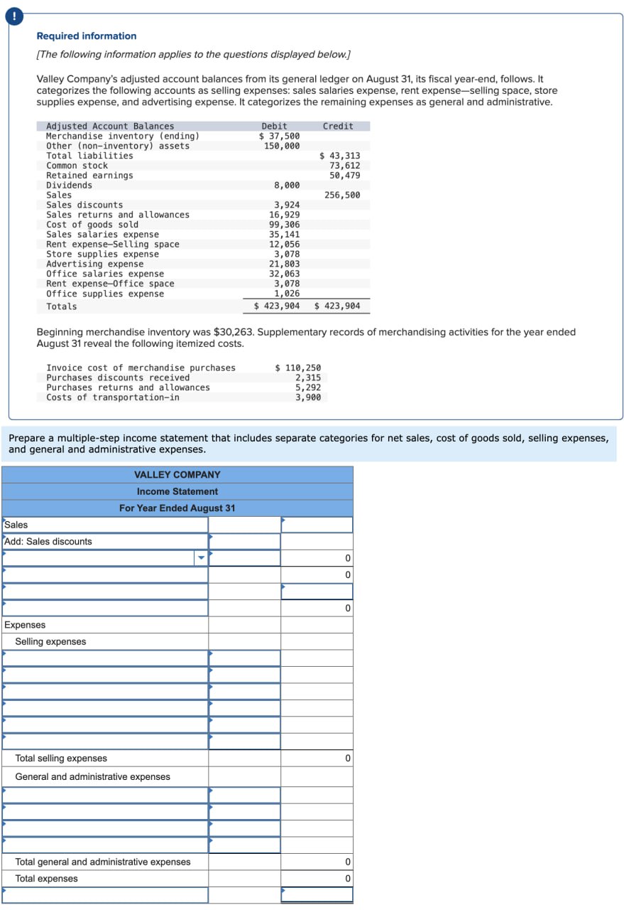 Solved !Required information[The following information | Chegg.com