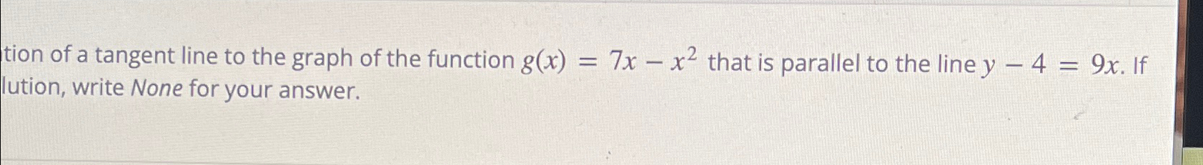 Solved tion of a tangent line to the graph of the function | Chegg.com