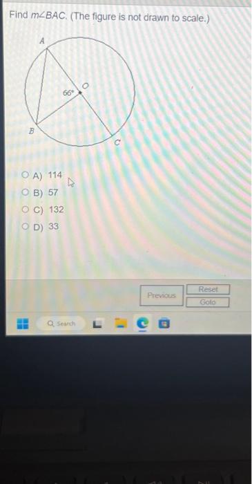 Solved Find m∠BAC. (The figure is not drawn to scale.) | Chegg.com
