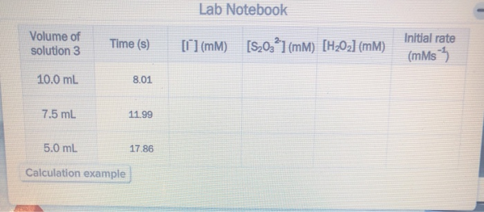 Solved calculate the initial concentration for each solution | Chegg.com