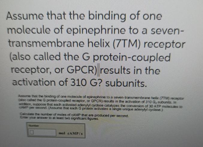 Solved Assume that the binding of one molecule of | Chegg.com