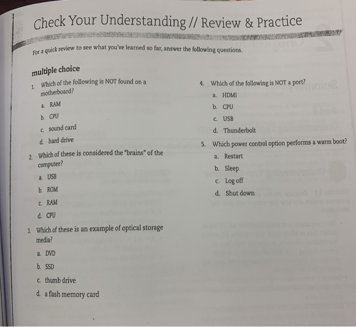 Solved Check Your Understanding // Review & Practice RUYORL | Chegg.com