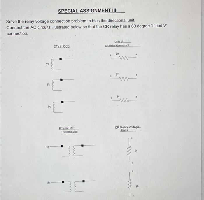 Solved SPECIAL ASSIGNMENT III Solve the relay voltage | Chegg.com