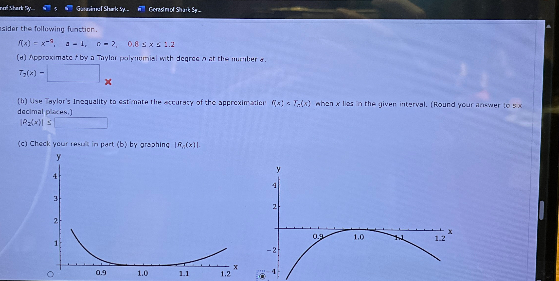 Solved nof Shark Sy...sGerasimof Shark Sy...Gerasimof Shark | Chegg.com