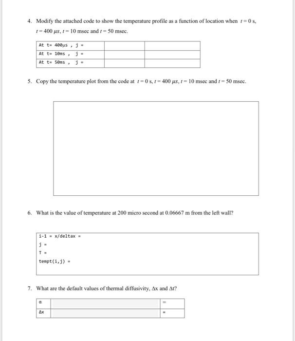 Solved Please refer to the attached. mlx file The heat | Chegg.com