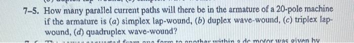 Solved -5. How many parallel current paths will there be in | Chegg.com