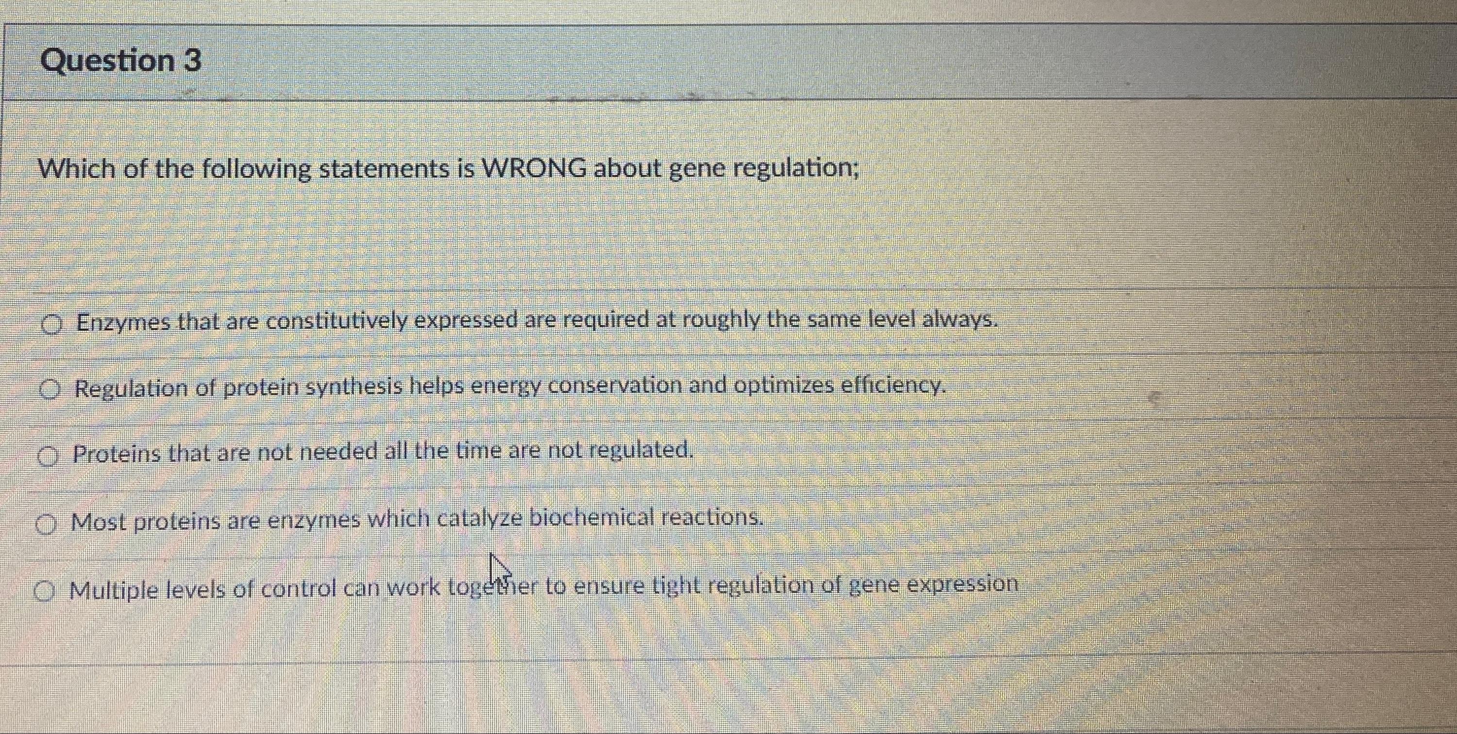 Solved Question 3Which of the following statements is WRONG | Chegg.com