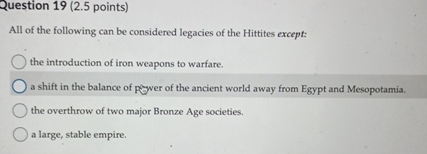 Solved Question 19 (2.5 ﻿points)All of the following can be | Chegg.com