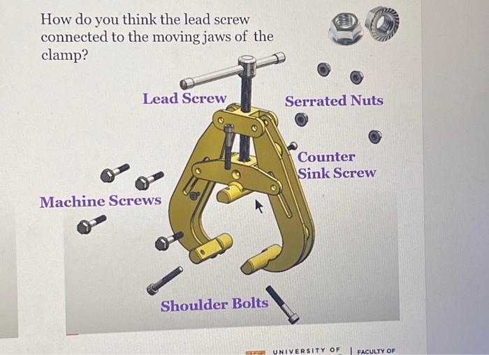 Solved How do you think the lead screw connected to the | Chegg.com