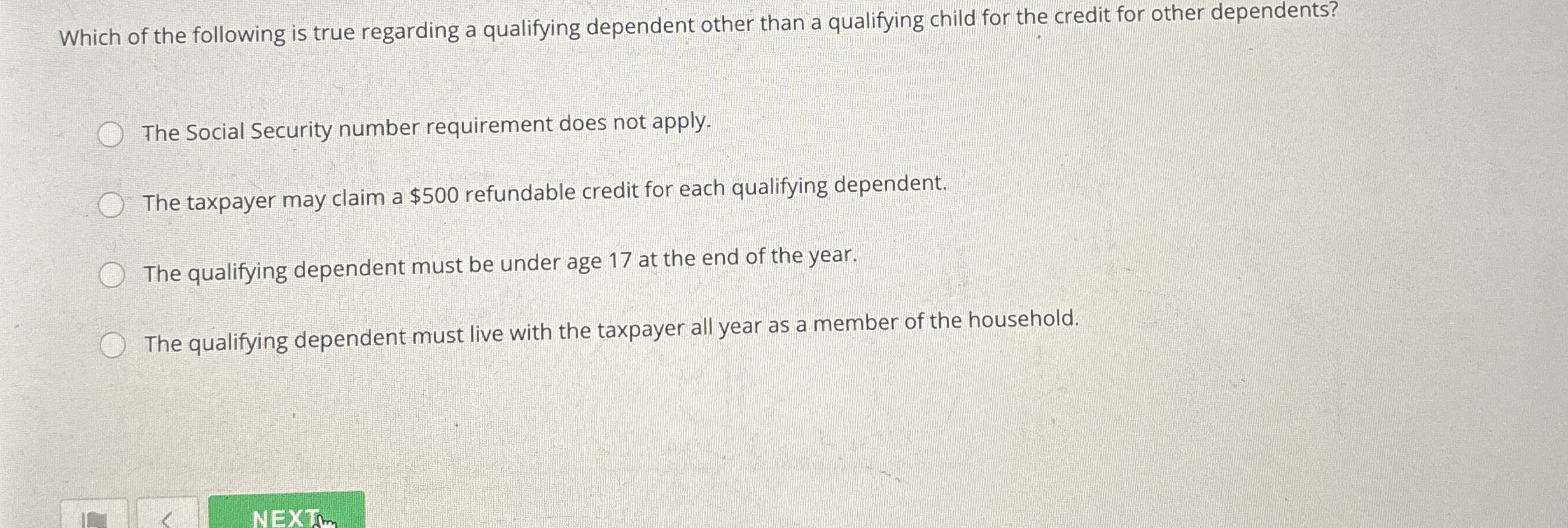 Solved Which of the following is true regarding a qualifying | Chegg.com