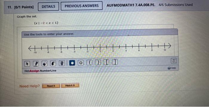 Solved AUFMODMATH1 7.4A.008.PE. 4/6 Submissions Used Graph | Chegg.com