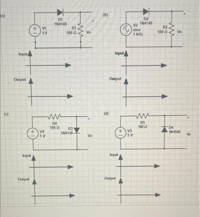 Solved draw the input and output voltages. Note that there | Chegg.com