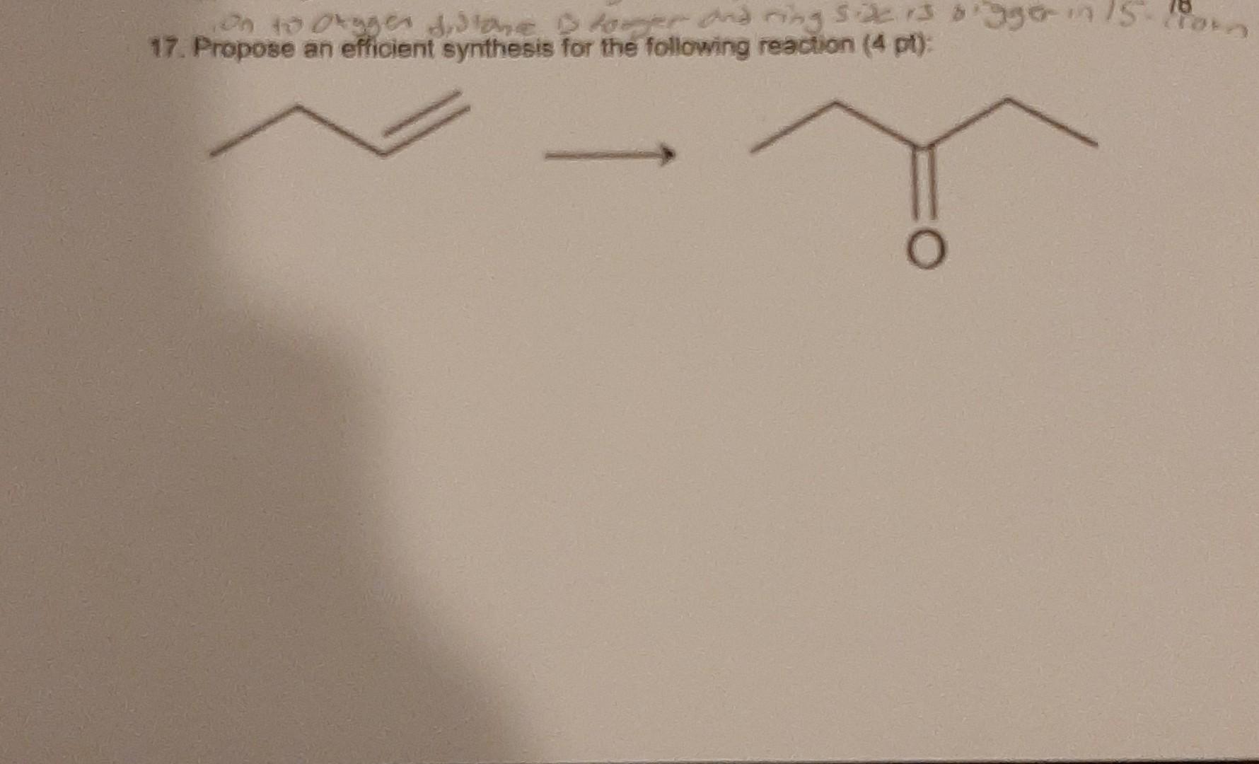 Solved 17. Propose an efficient synthesis for the following | Chegg.com