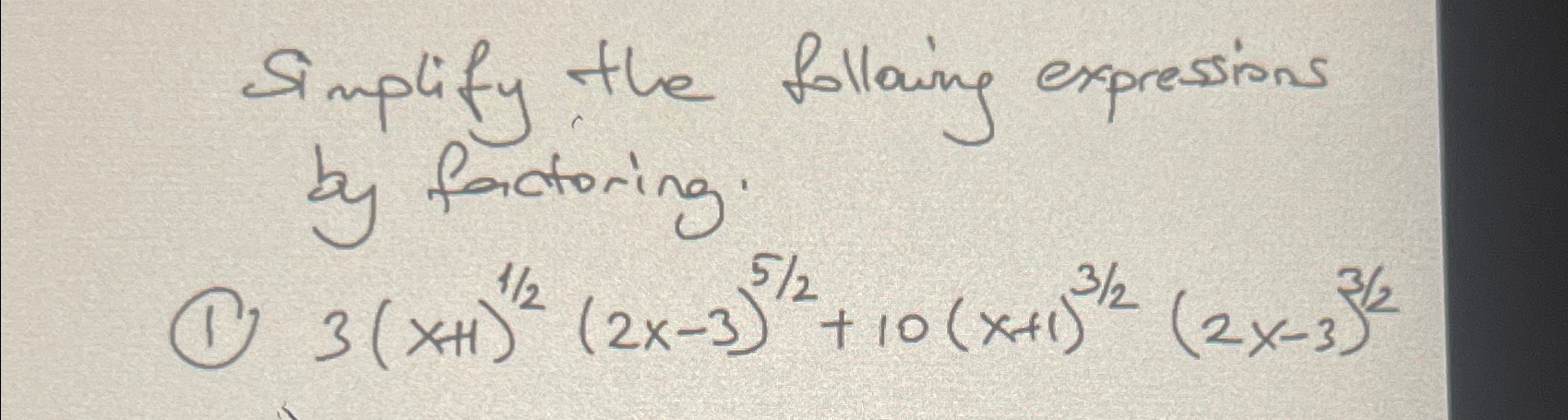 Solved Simplify the following expressions by | Chegg.com