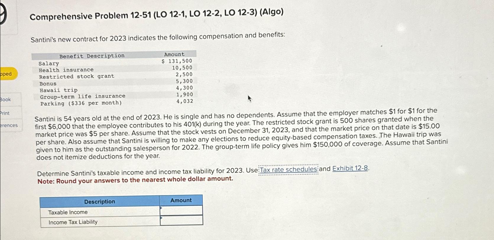 Solved Comprehensive Problem 12-51 (LO 12-1, ﻿LO 12-2, ﻿LO | Chegg.com