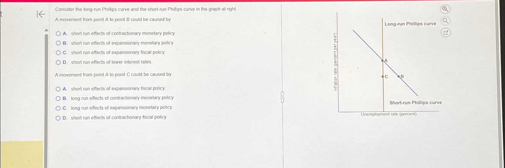 Solved Consider the long-run Phillips curve and the | Chegg.com