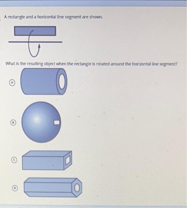 Solved A rectangle and a horizontal line segment are shown. | Chegg.com