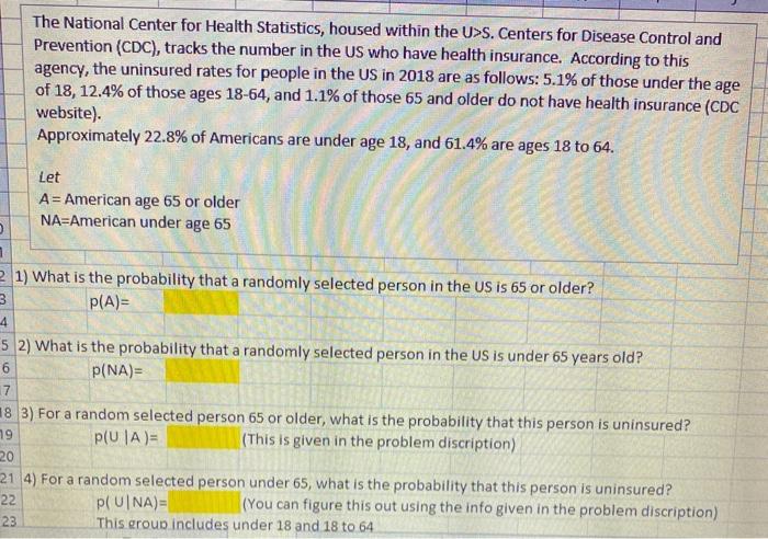 Solved The National Center for Health Statistics, housed | Chegg.com