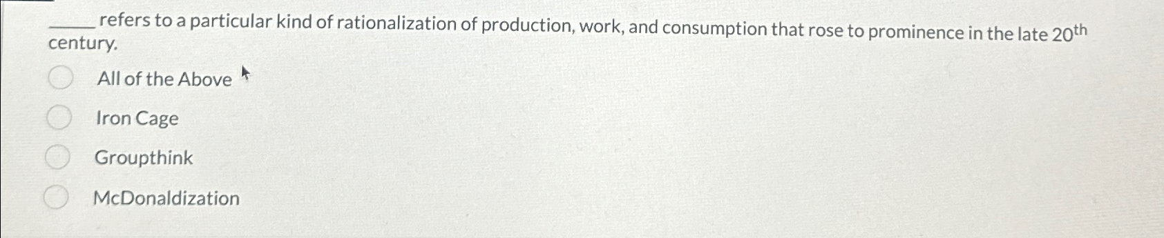 Solved refers to a particular kind of rationalization of | Chegg.com