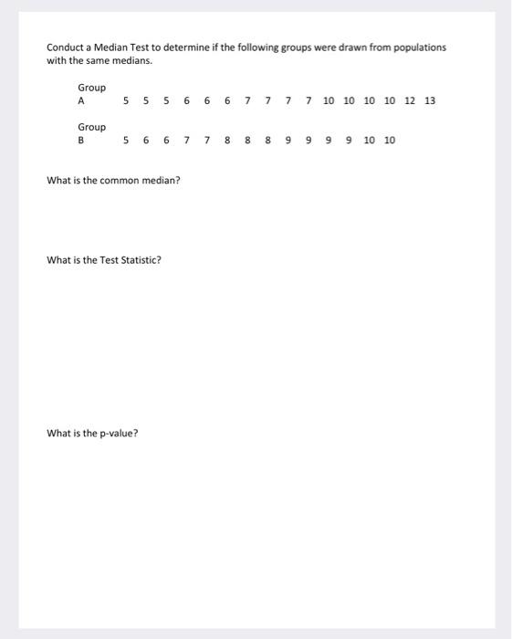 Solved Use the Sign Test to determine if the following | Chegg.com