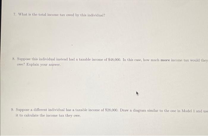 Solved 2 Piecewise Functions Model 1: Income Tax Many | Chegg.com