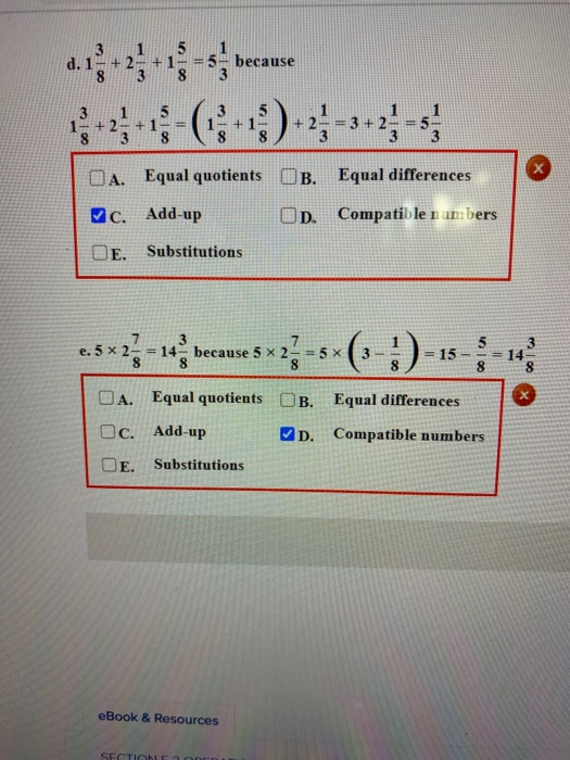 Solved Which method of computation, equal differences, | Chegg.com