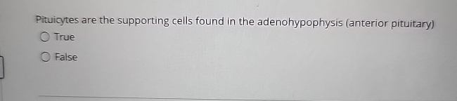 Solved Pituicytes are the supporting cells found in the | Chegg.com