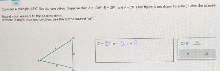 Solved Consider a triangle ABC like the one below. Suppose | Chegg.com