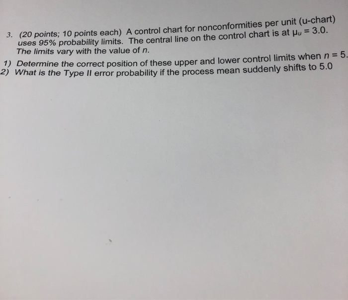 Solved (20 points; 10 points each) A control chart for | Chegg.com