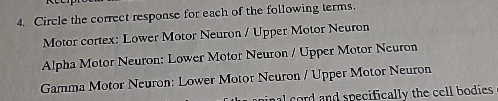 Solved Circle the correct response for each of the following | Chegg.com