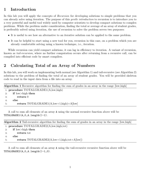 Solved 1 Introduction In this lab you will apply the | Chegg.com