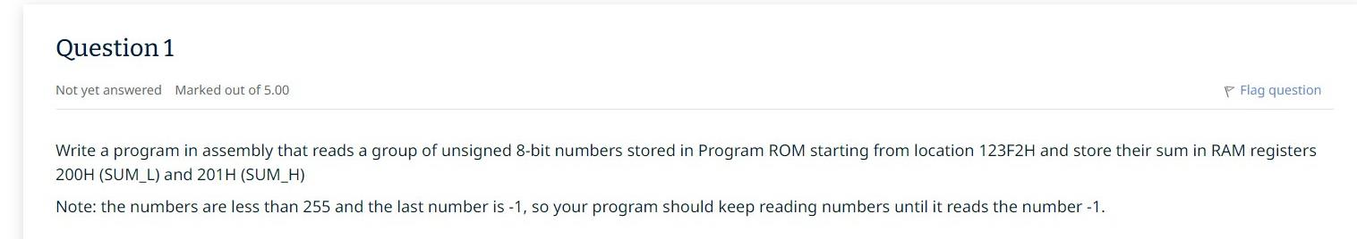 Solved Question 1write A Program In Assembly That Reads A 
