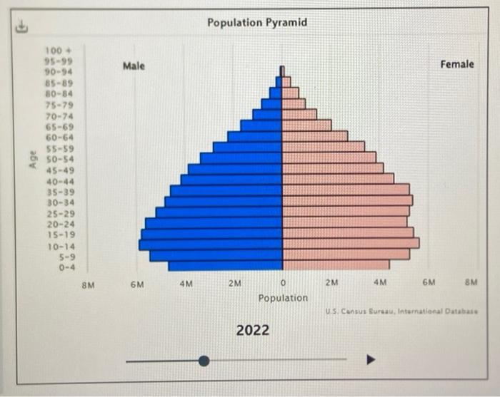 Solved This is the Mexico population PyramidDescribe this | Chegg.com