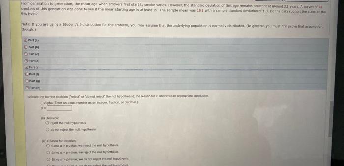 Solved umokers of thes generation wos done to see if the | Chegg.com