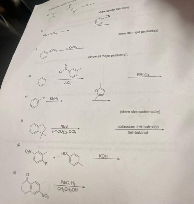 Solved (PhCO2)2,CCl42NBS potassium tert-butoxide | Chegg.com