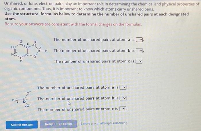 Solved Unshared, or lone, electron pairs play an important | Chegg.com