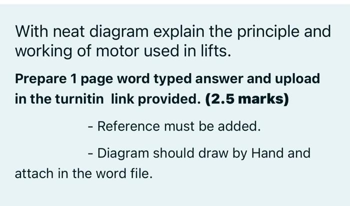 Solved With neat diagram explain the principle and working | Chegg.com