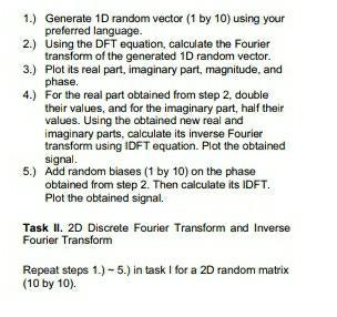 Solved 1.) Generate 10 random vector (1 by 10) using your | Chegg.com