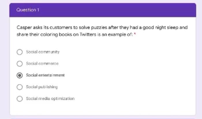 Solved Question 1 Casper asks its customers to solve puzzles | Chegg.com