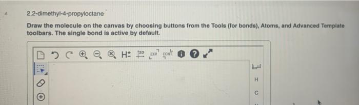 Solved 2,2-dimethyl-4-propyloctane Draw the molecule on the | Chegg.com