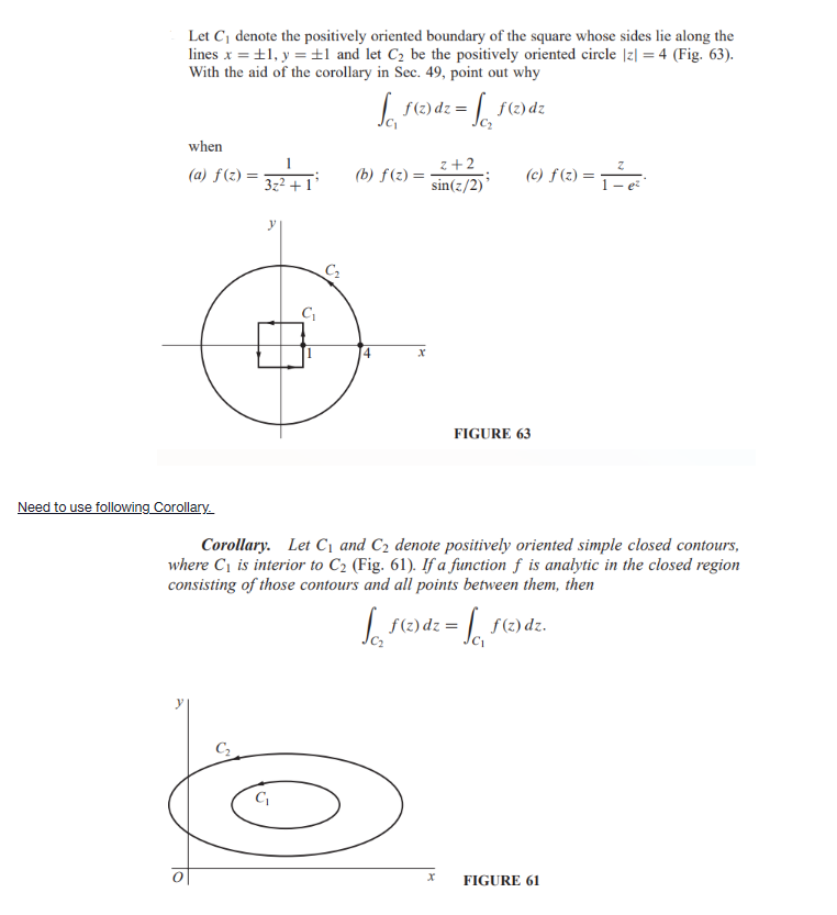 Solved Let C1 ﻿denote the positively oriented boundary of | Chegg.com